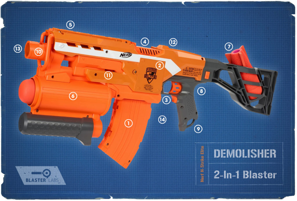 In Detail: Nerf N-Strike Elite Demolisher | Blaster Hub