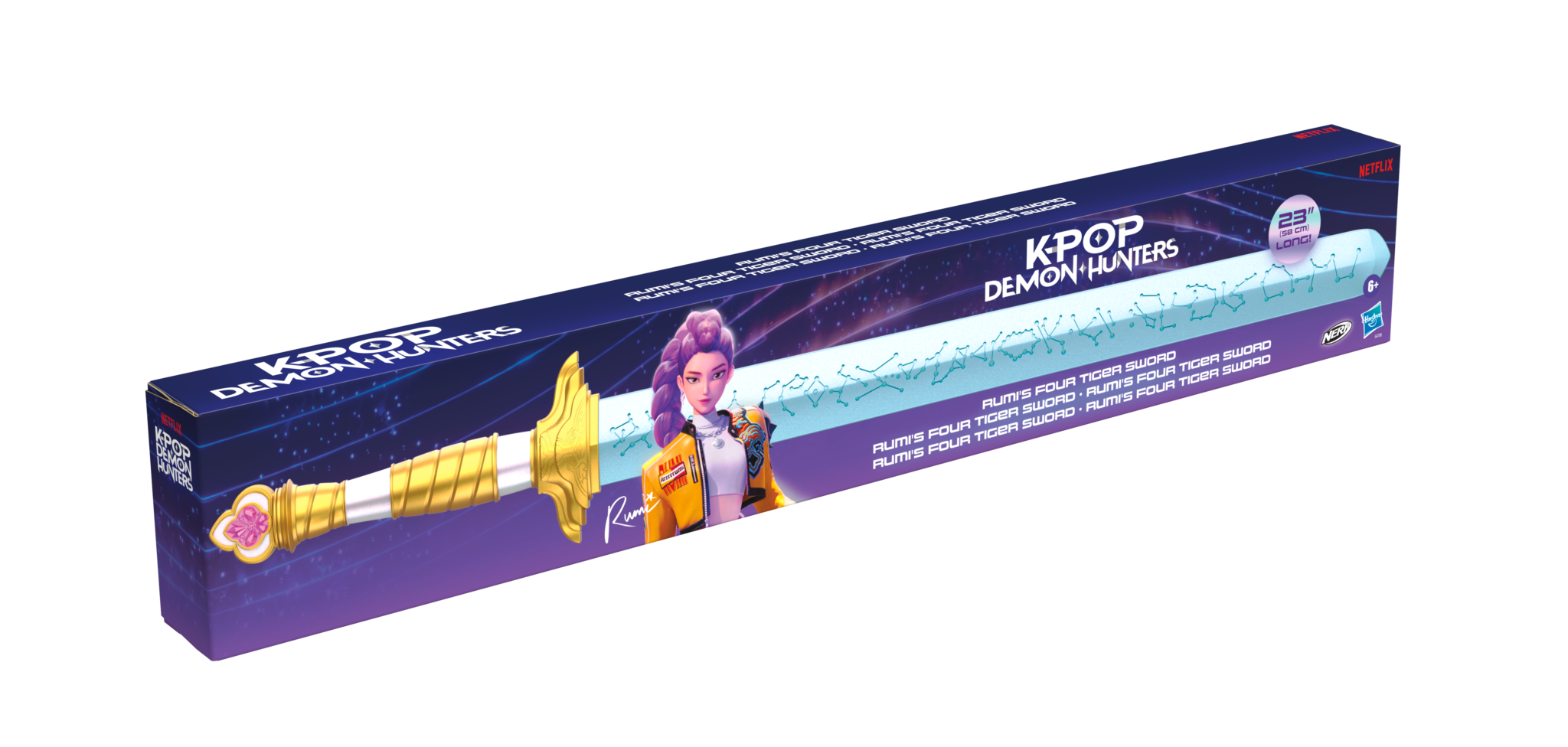 NERF KPOP DEMON HUNTERS RUMI_GEOM_SWORD_PrP_PKG_side | Blaster Hub
